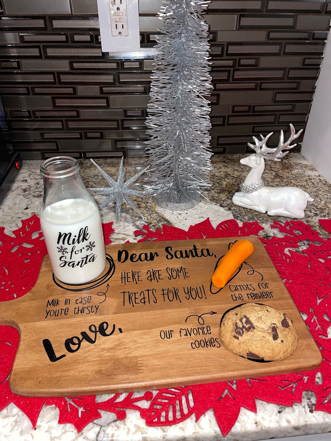 Christmas Eve Santa Tray - Etsy