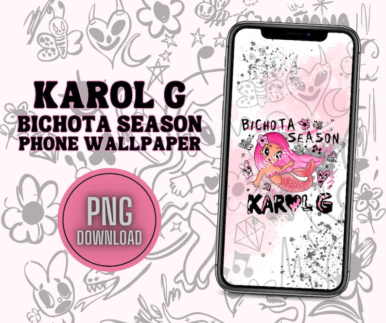 Karol G Bichota Season DIGITAL PNG Home Screen, Lock Screen, Wall Paper ...