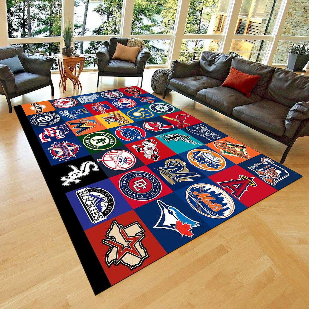 Nba Team Design Rug, Basketball Team Rug, Sports Rug, Air Jordan Area ...