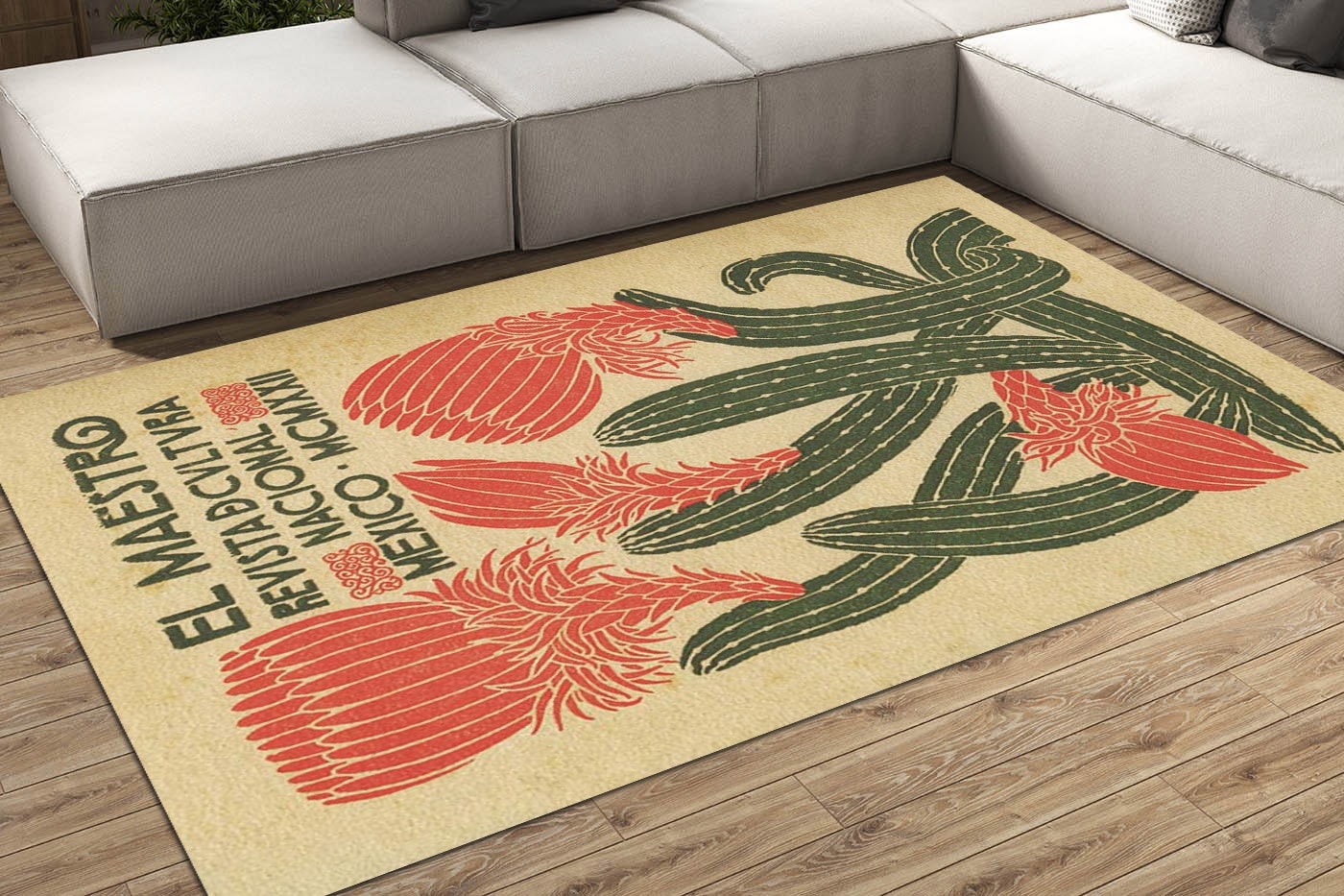 Mexican Exhibition Rugs, El Maestro Rugs, Home Floor Decor, Cactus Rugs ...