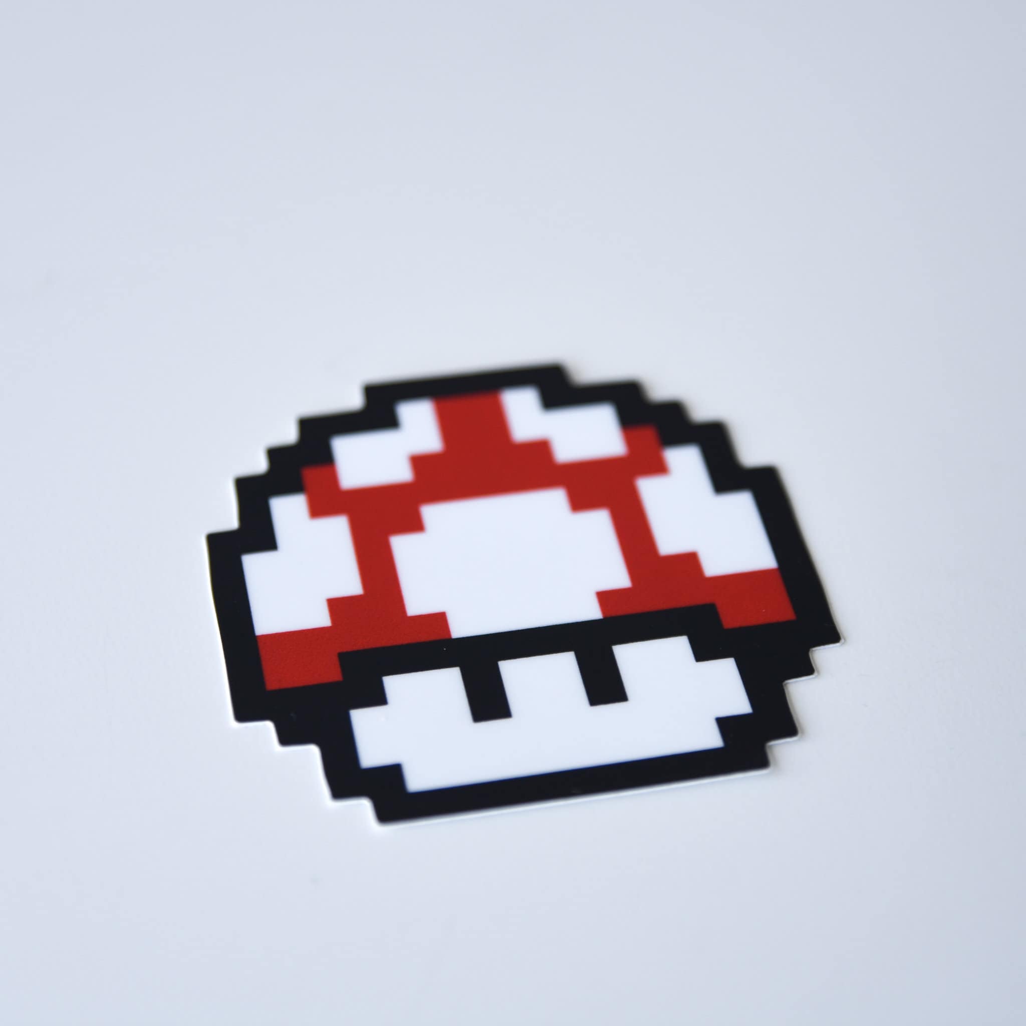 Nintendo Mario Mushroom Sticker 8 Bit Video Game - Etsy