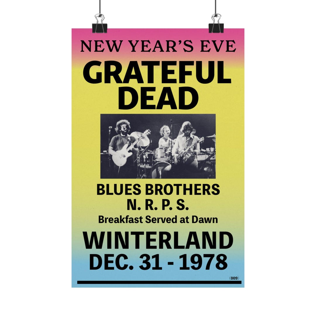 Grateful Dead Winterland Vintage Concert Poster - Etsy