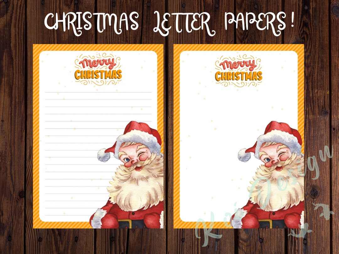 Christmas Celebration Letter Christmas Paper Letter Gift Xmas Santa ...