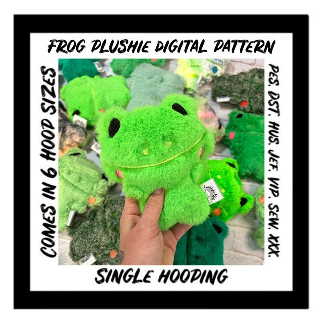 ITH Frog Plushie Digital Pattern - Etsy