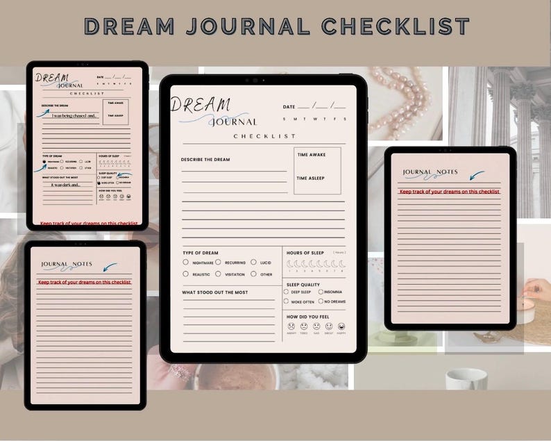 Dream Analysis Printable, Dream Tracker Printable, Dream Journal, Dream ...