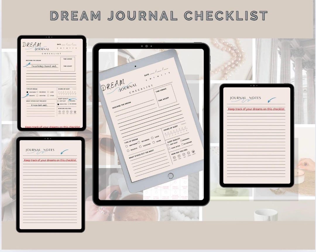 Dream Analysis Printable, Dream Tracker Printable, Dream Journal, Dream ...
