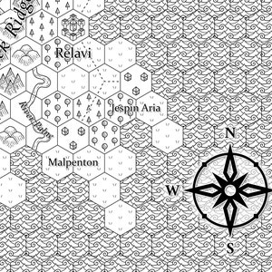 Custom Hex Map - Medium - Etsy