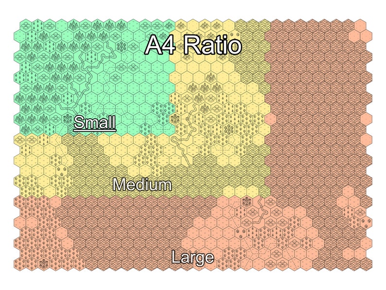 Custom Hex Map - Small - Etsy