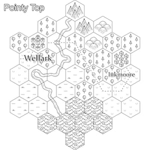 Custom Hex Map - Medium - Etsy
