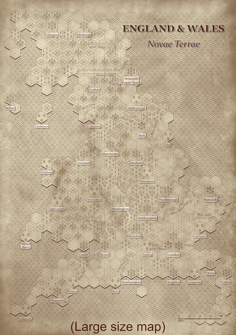 Custom Hex Map - Small - Etsy
