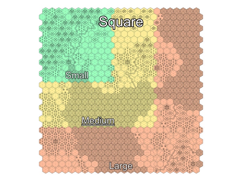 Custom Hex Map - Medium - Etsy