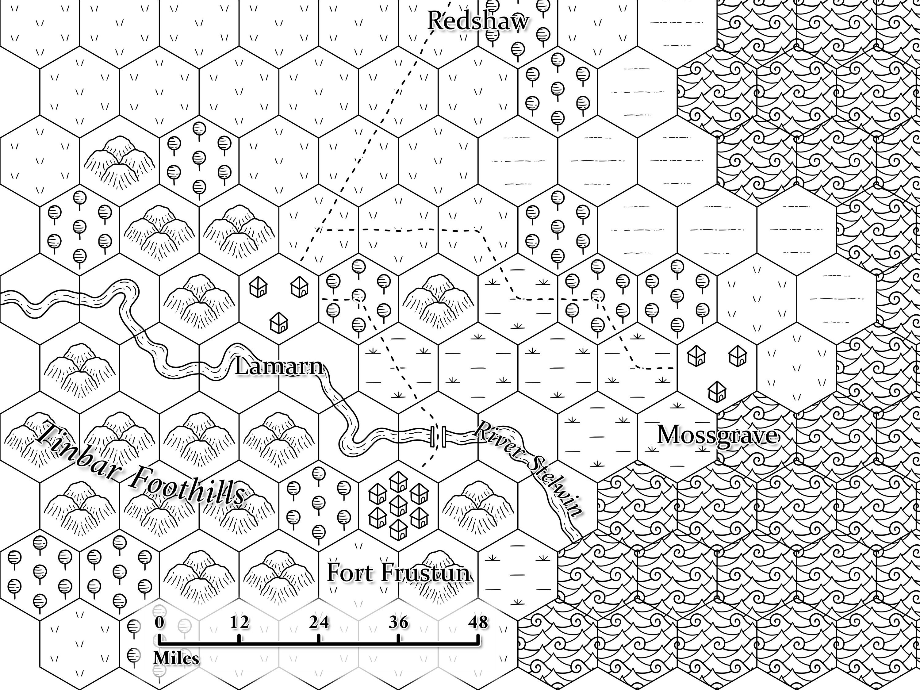 Custom Hex Map Small - Etsy