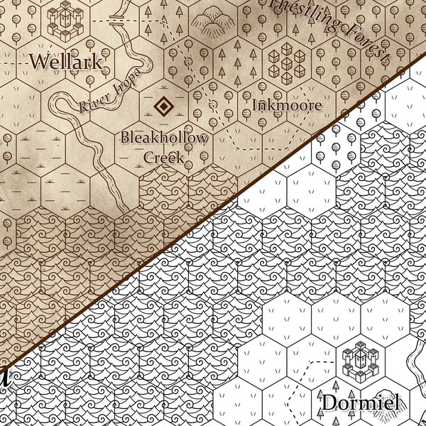 Hex Map - Etsy