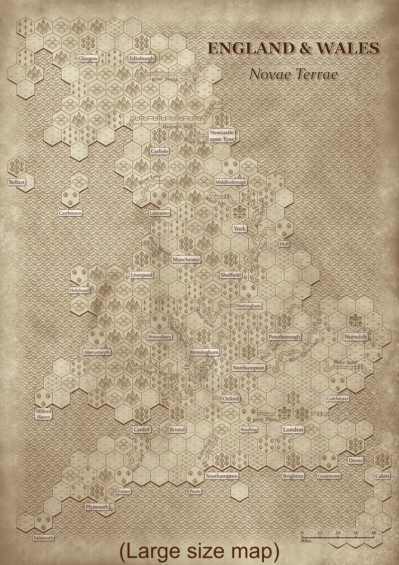 Custom Hex Map - Medium - Etsy