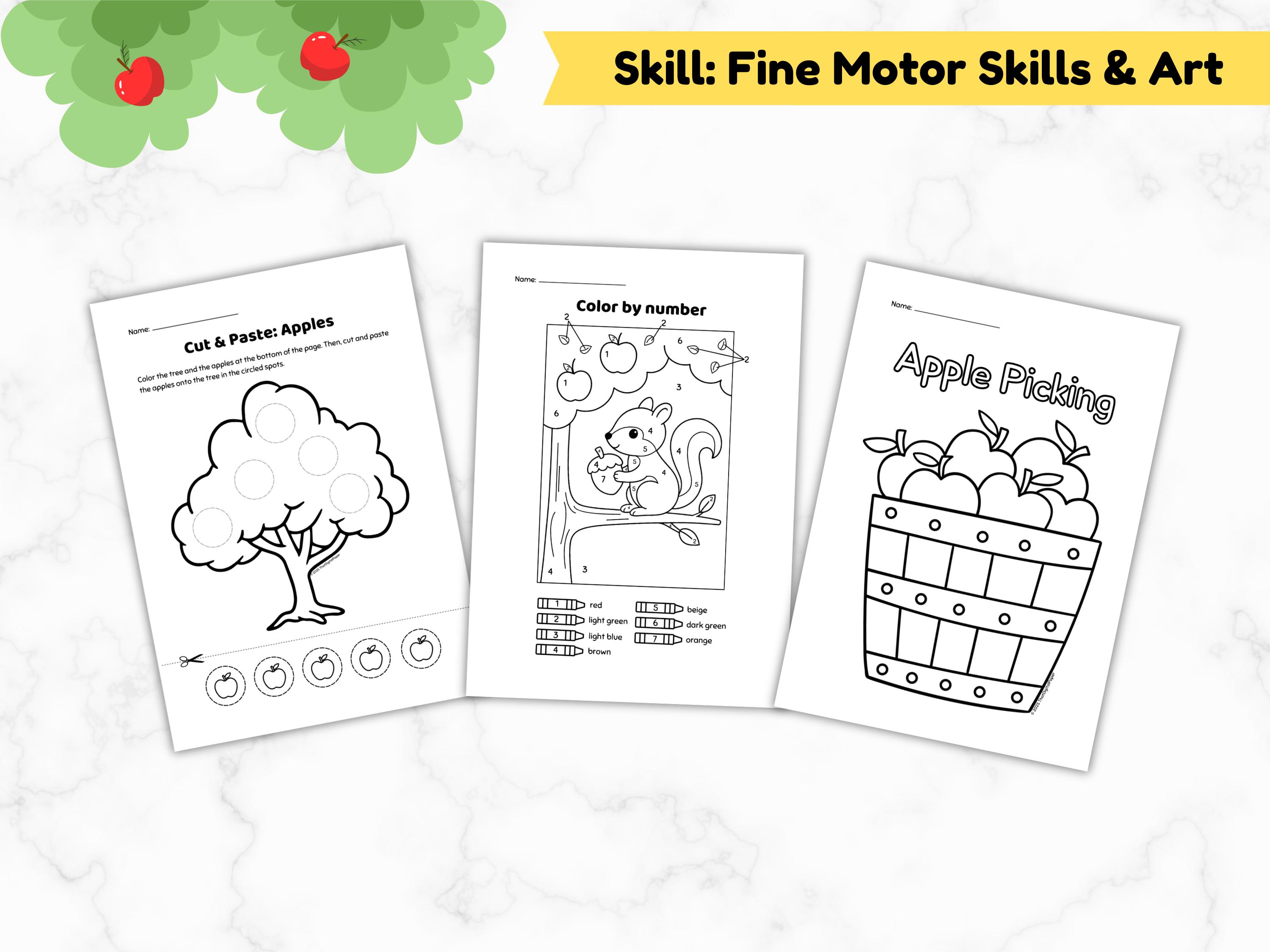 PDF Printable September Apple Unit for Preschool & Kindergarten - Apple ...
