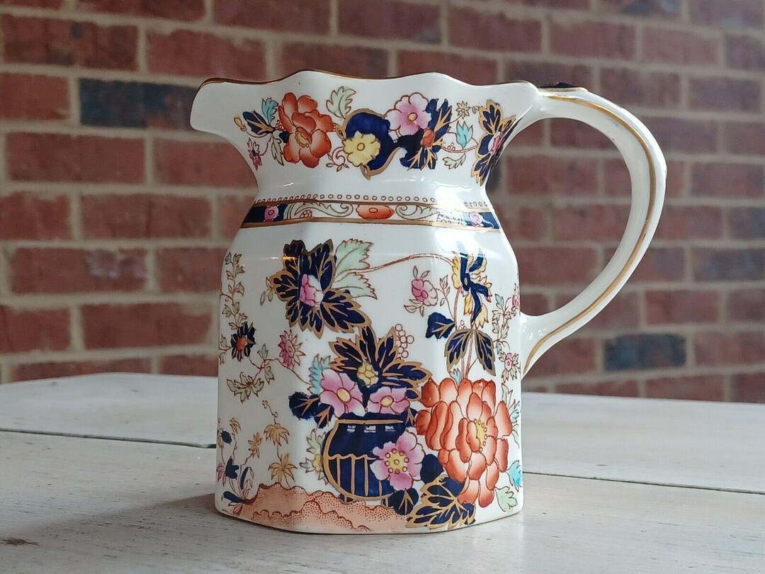 Vintage MASON'S Masons MANDARIN Pattern Ironstone Fenton Shape JUG ...