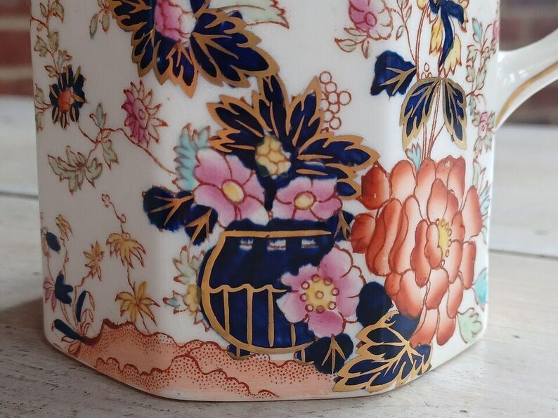Vintage MASON'S Masons MANDARIN Pattern Ironstone Fenton Shape JUG ...