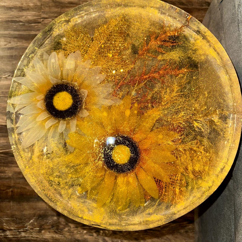 Sunflower End Table - Etsy