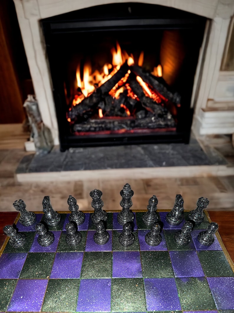 Handmade Halloween Themed Chess Set - Etsy