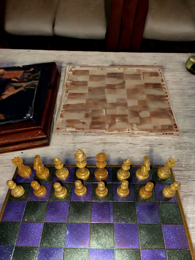 Handmade Halloween Themed Chess Set - Etsy