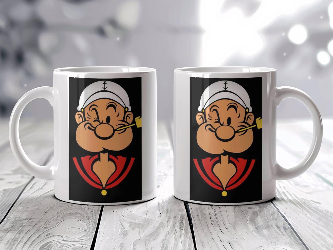 Customizable popeye Retro Mug. the Unique and Original Christmas Gift ...