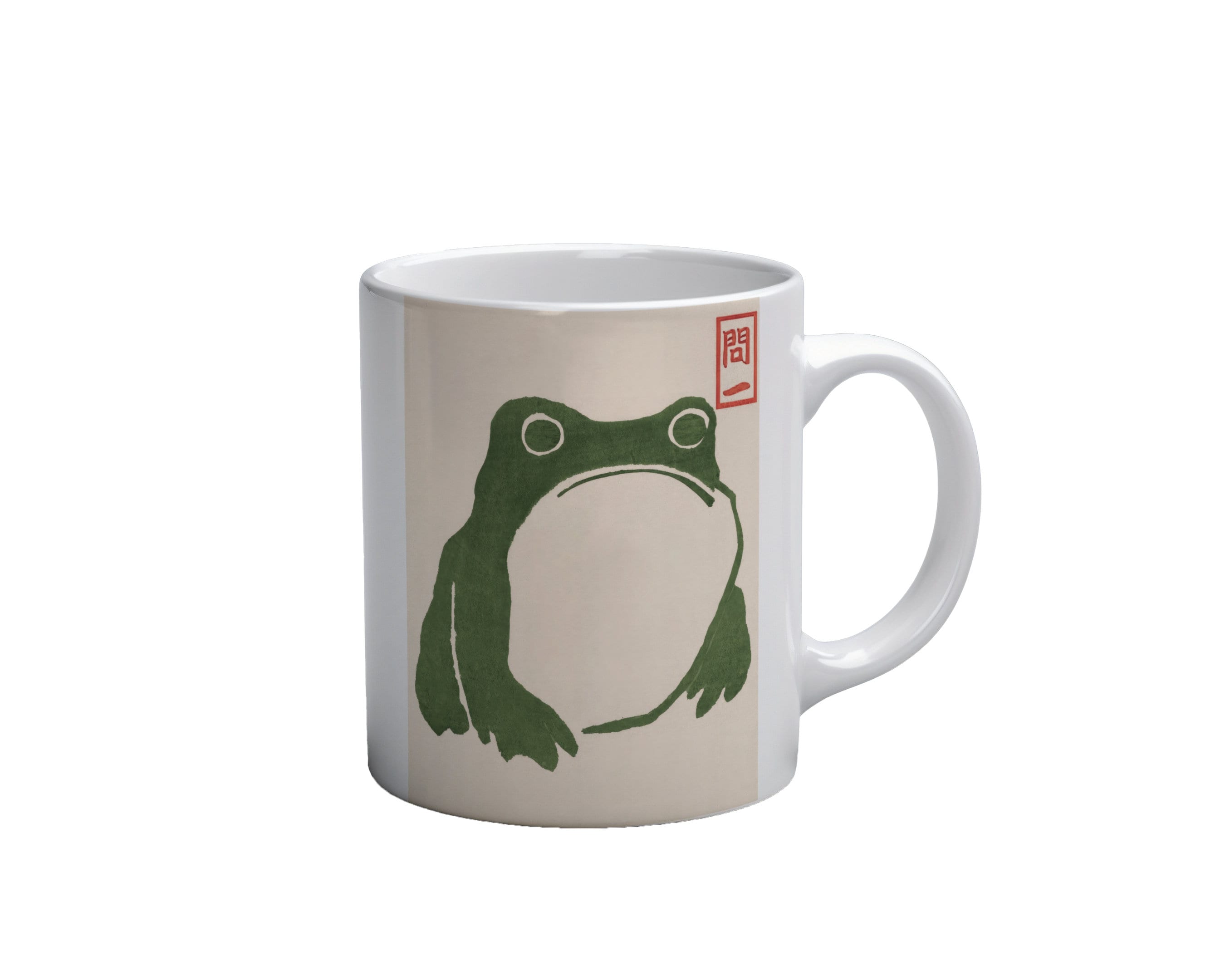 Matsumoto Hoji grumpy Toad Mug. Gift Mug Art Japan Frog Grumpy Flag ...