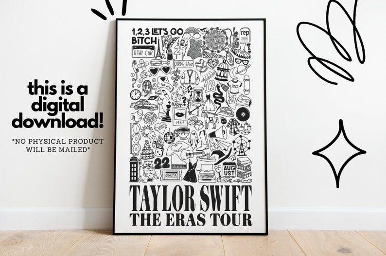 Taylor Swift Era's Tour Printable DIGITAL DOWNLOAD - Etsy