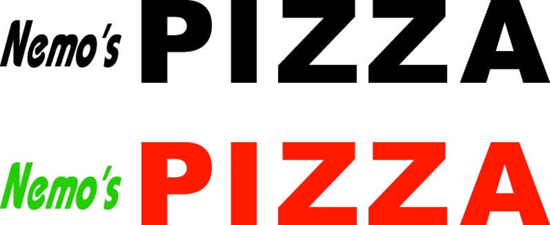 Vintage Nemo's Pizza SVG, SVG Print Ready, Cut Files, Cricut ...