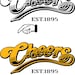 Vintage Cheers SVG, SVG Print Ready, Cut Files, Cricut, Silhouette, 80 ...