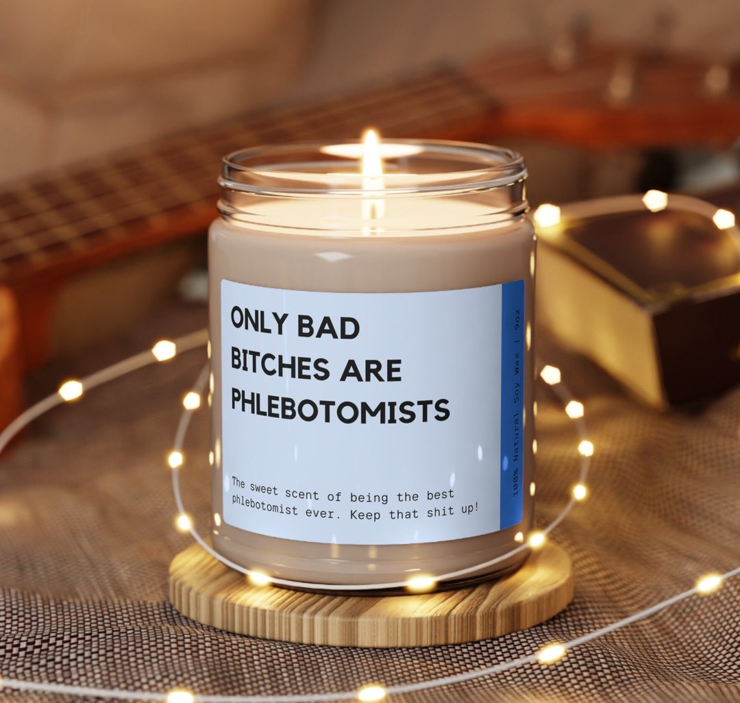 Phlebotomist Gift, Funny Phlebotomist Candle, Phlebotomist Recognition ...
