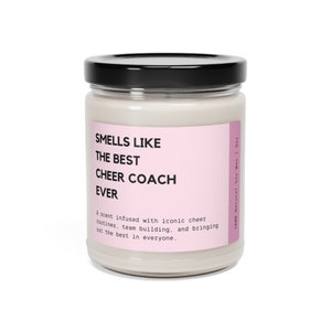 Cheer Coach Gift, Smells Like the Best Cheer Coach, Cheer Coach ...