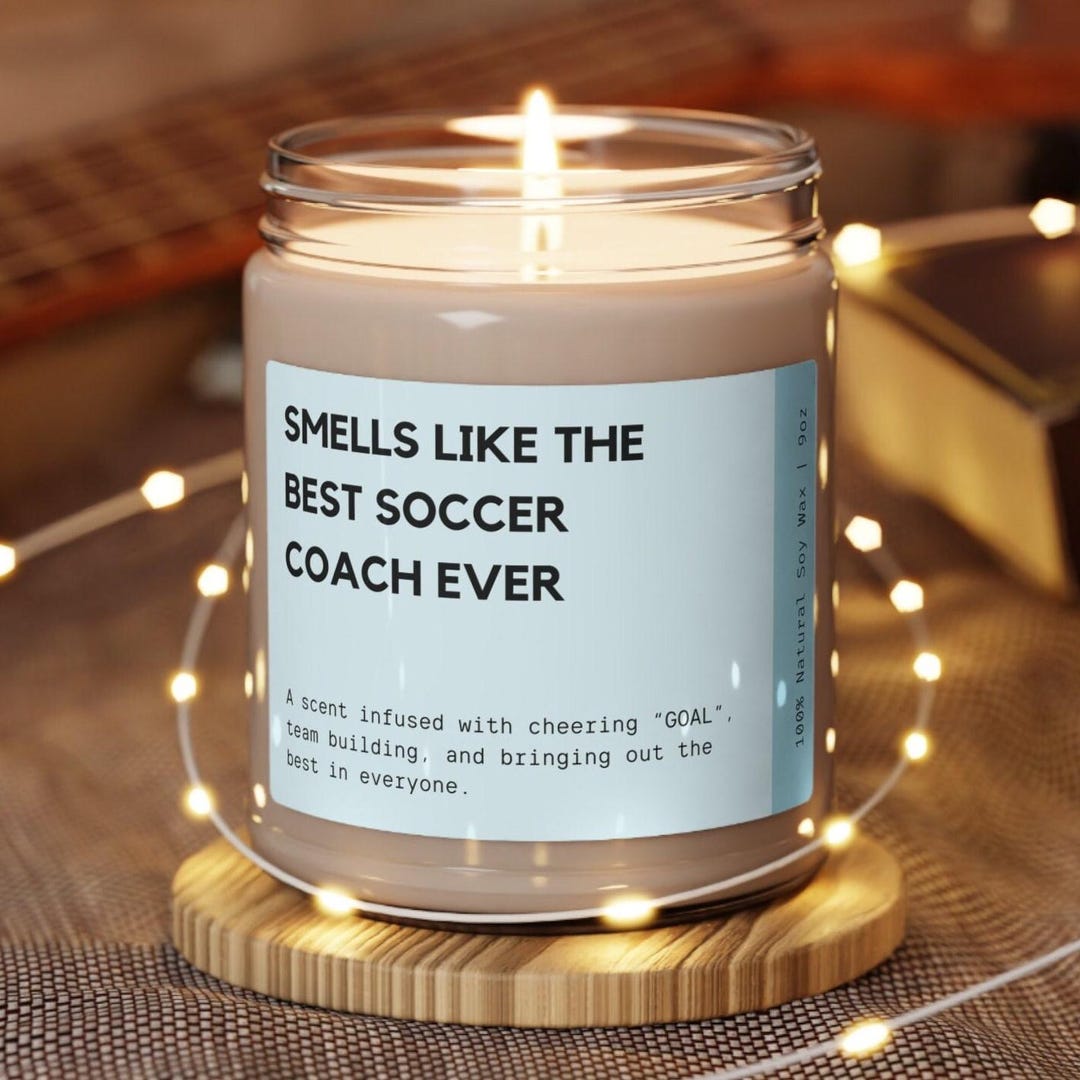 Soccer Coach Gift, Soccer Coach Candle, Soccer Coach Gift End of Season ...