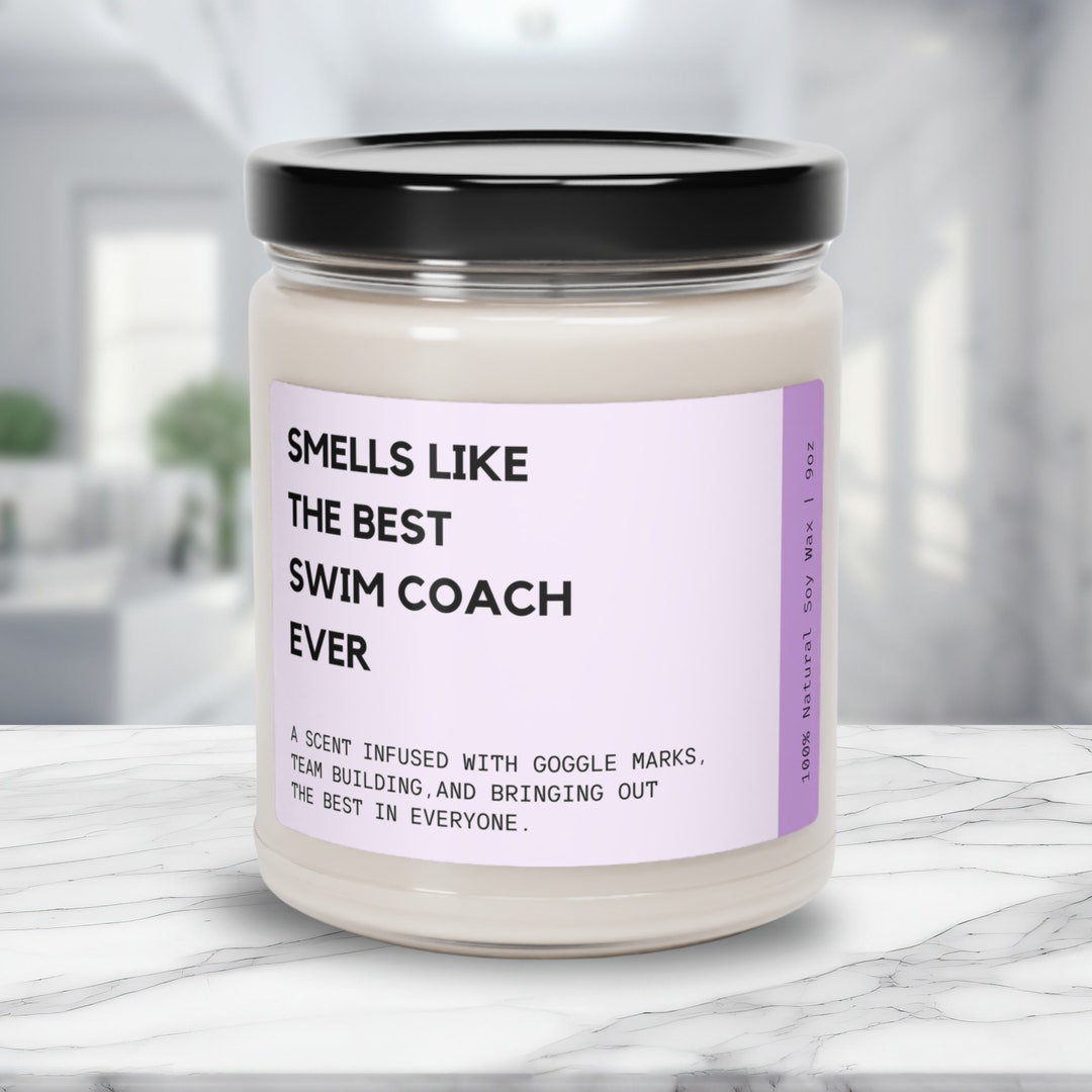 Swim Coach Gift, Swim Instructor Gift, Swim Coach Candle, High School ...
