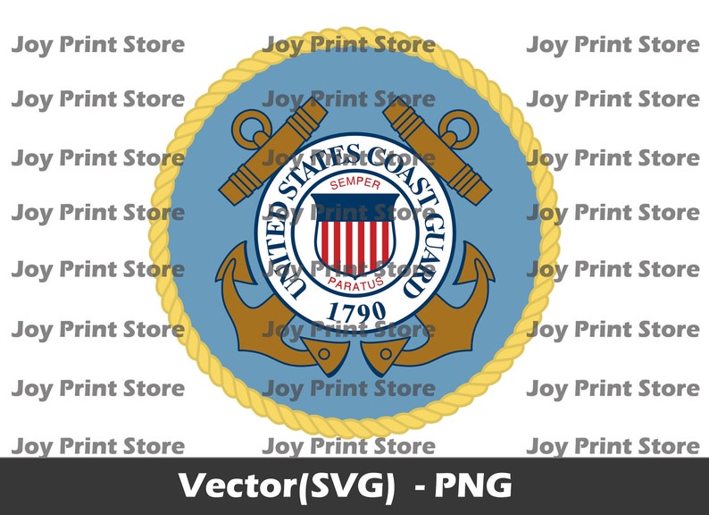 Coast Guard Logo Vector Svg AND Png Coast Guard Logo SVG - Etsy UK