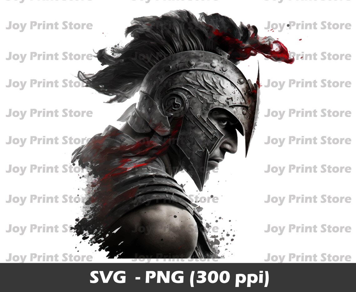 Spartan Warrior PNG 300ppi, Clipart, SVG, Digital Files, Cut Files, Art ...