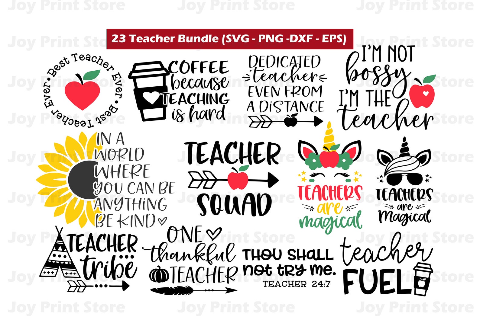Teacher Svg Bundle, Cricut Teacher Svg, PNG 300 Ppi, Teacher Life Svg ...