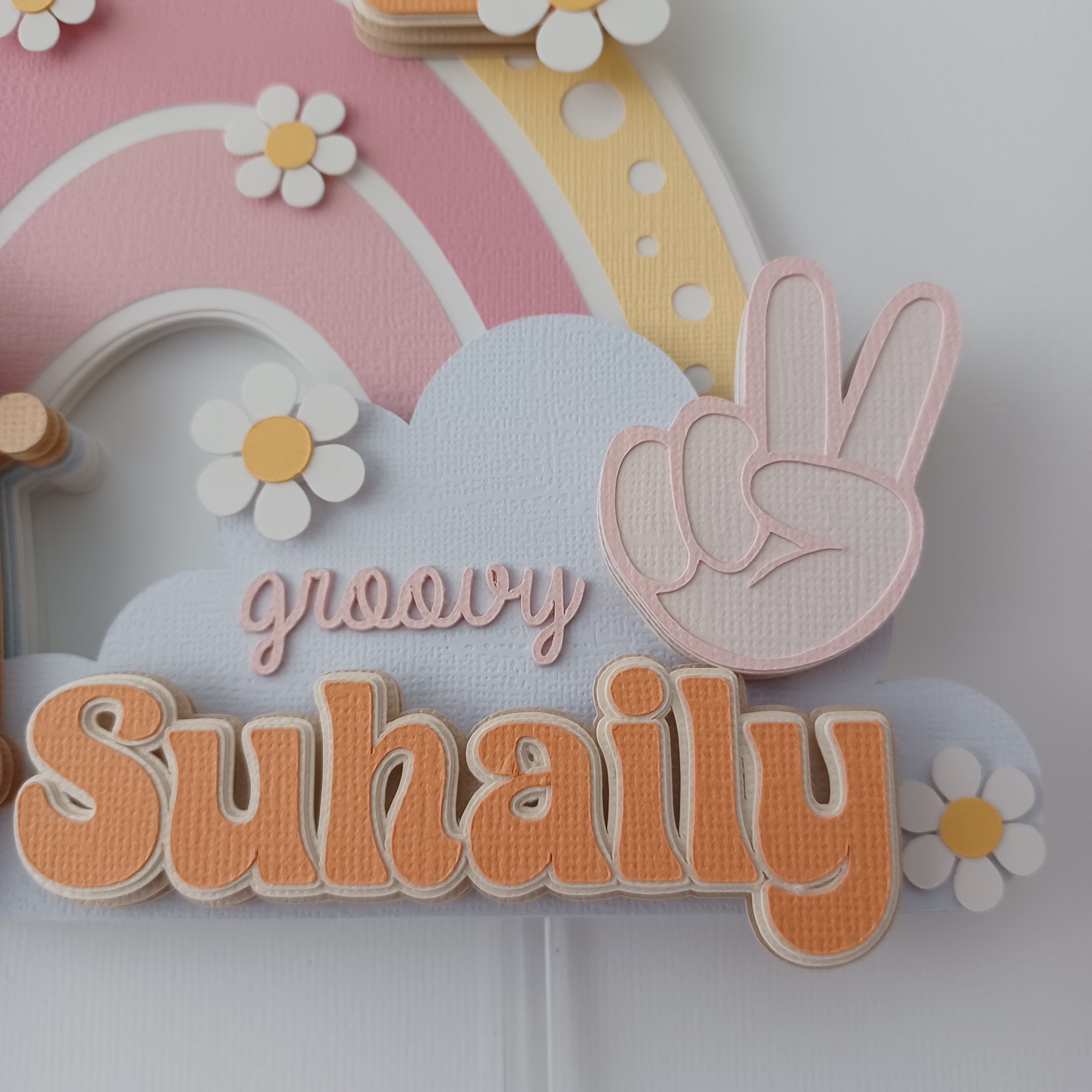Groovy Cake Topper/groovy Van Cake Topper/retro Birthday Cake Topper ...