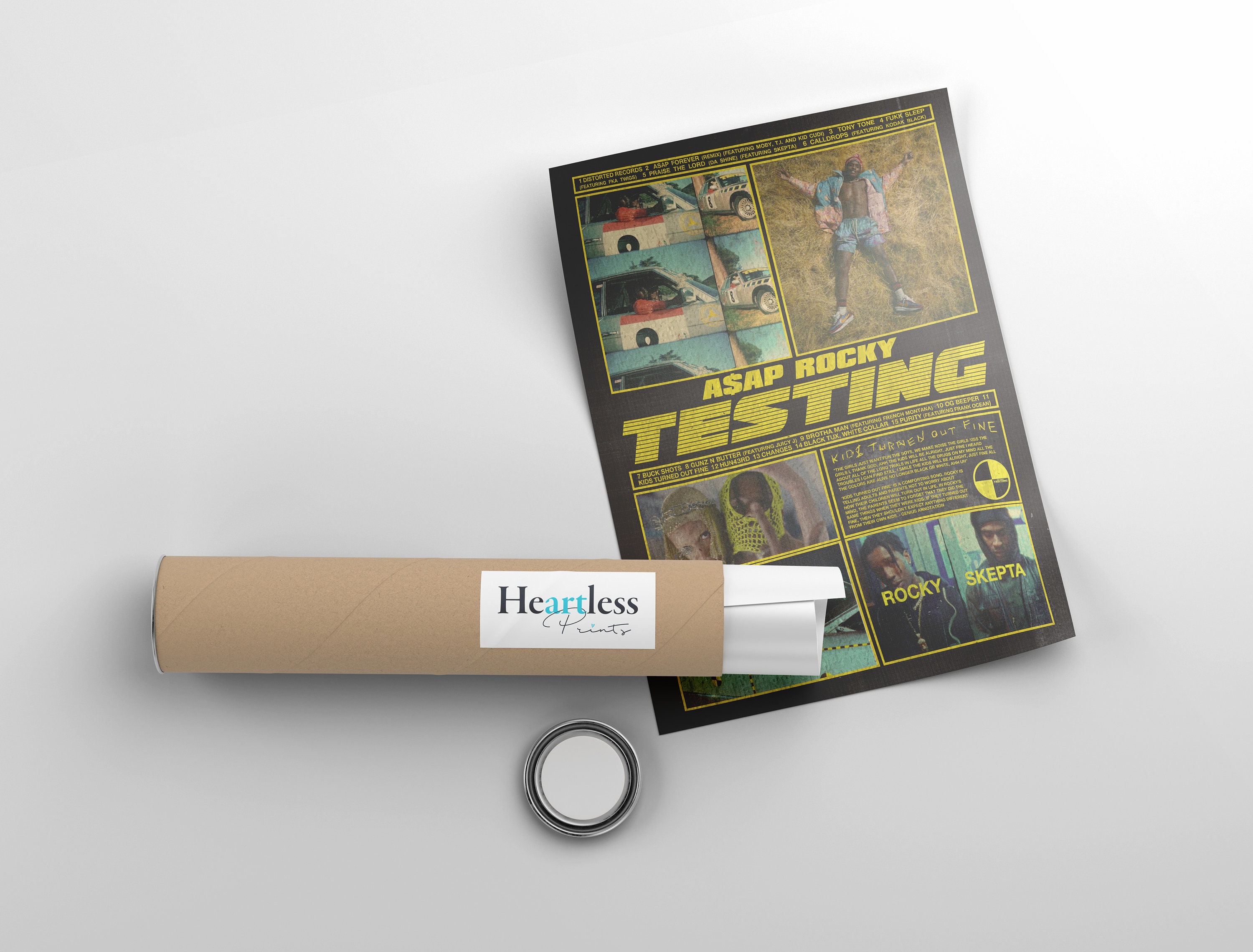 ASAP Rocky 'TESTING' Poster, Album Cover Poster Designed & Sold By ...