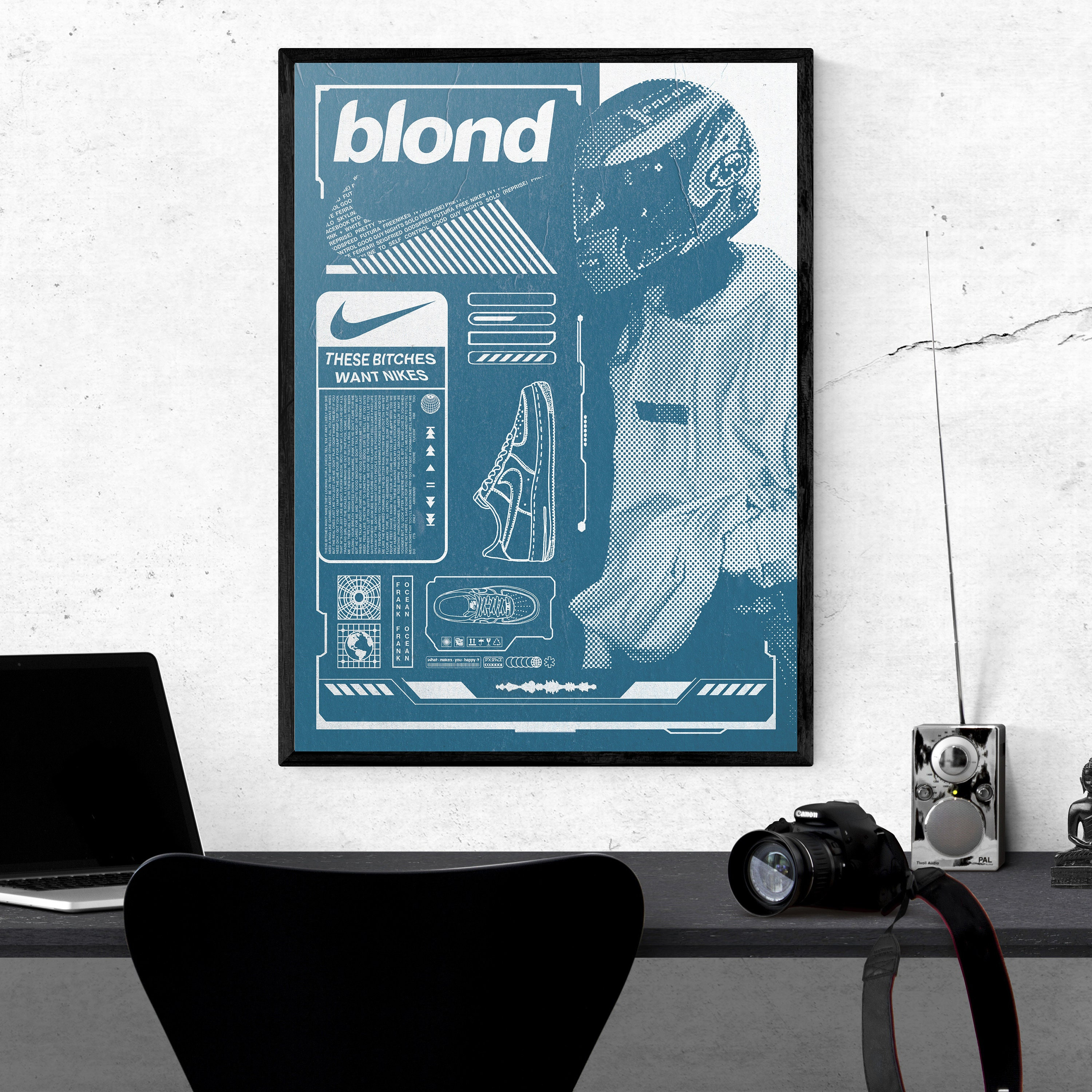 Frank Ocean Poster Blond Poster Channel Orange Poster Album Poster Nike ...
