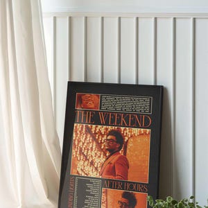 The Weeknd Blinding Lights Poster XO Merch Tracklist Poster Album Cover ...