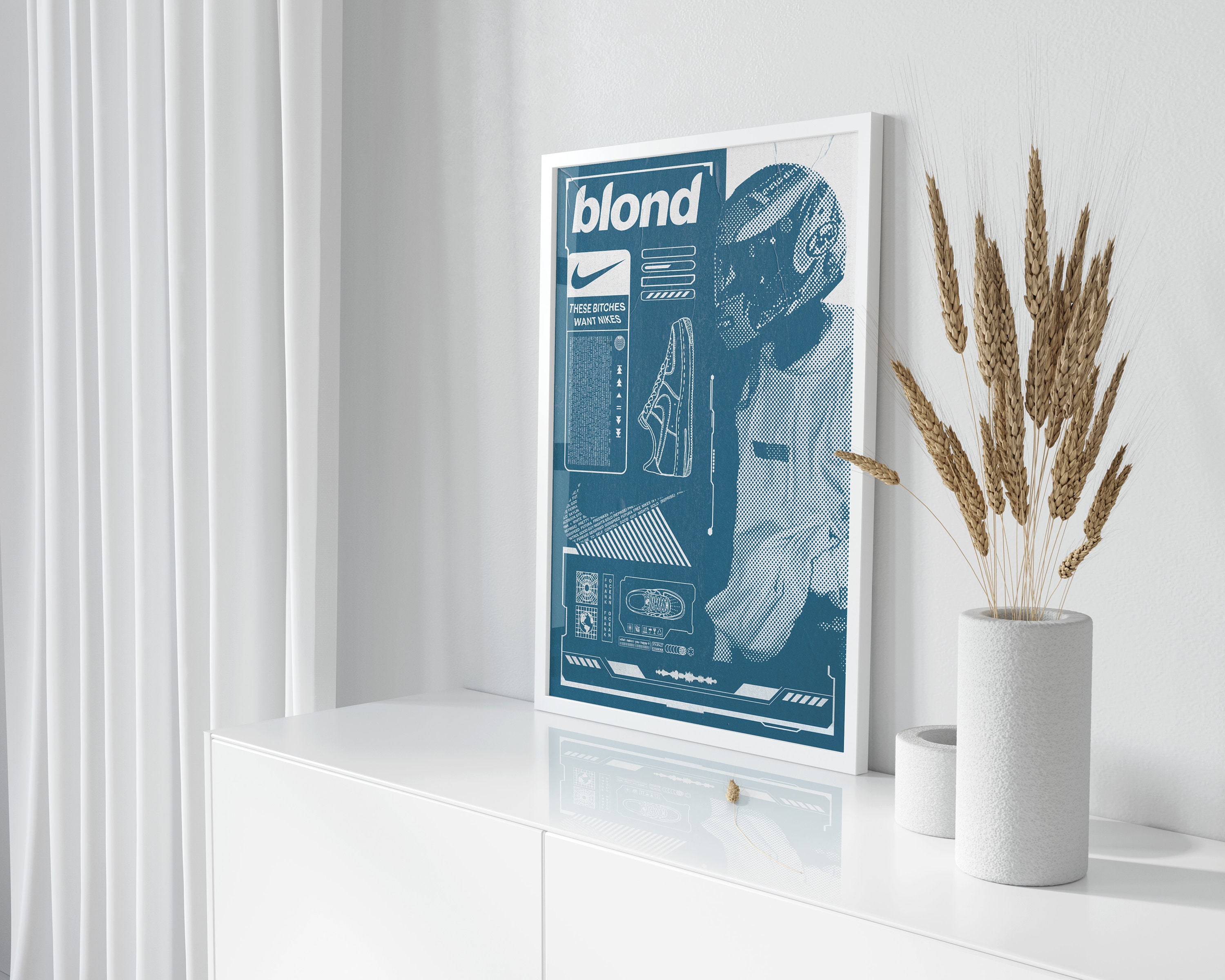 Frank Ocean Poster Blond Poster Channel Orange Poster Album Poster Nike ...