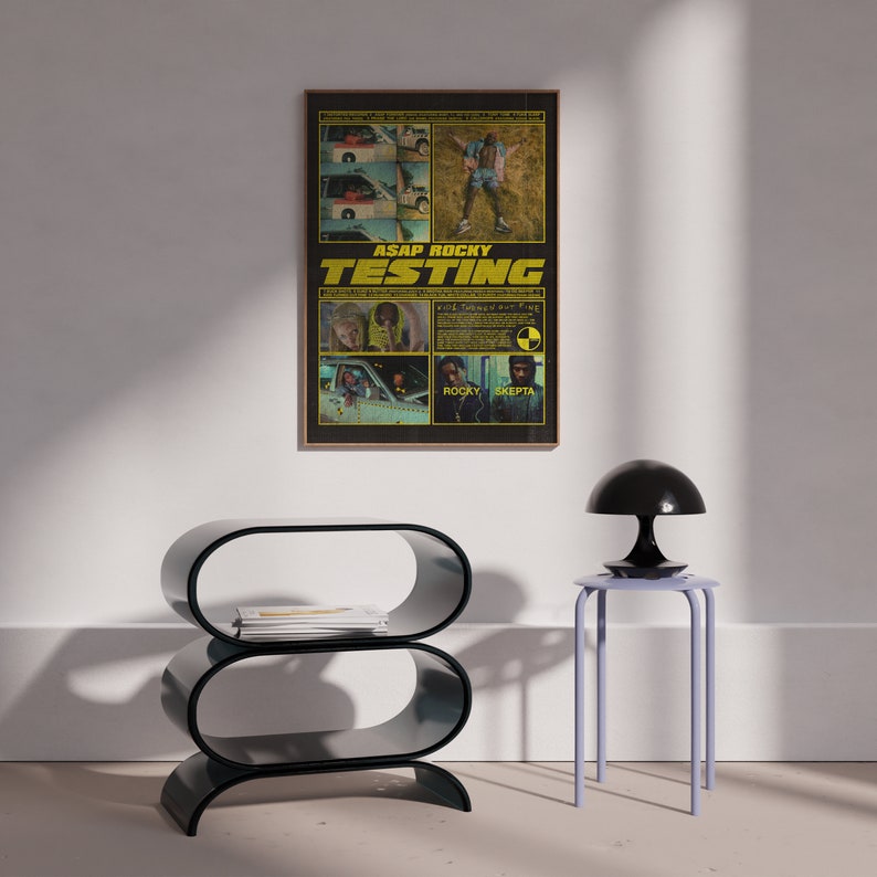 ASAP Rocky 'TESTING' Poster Music Album Cover Wall - Etsy