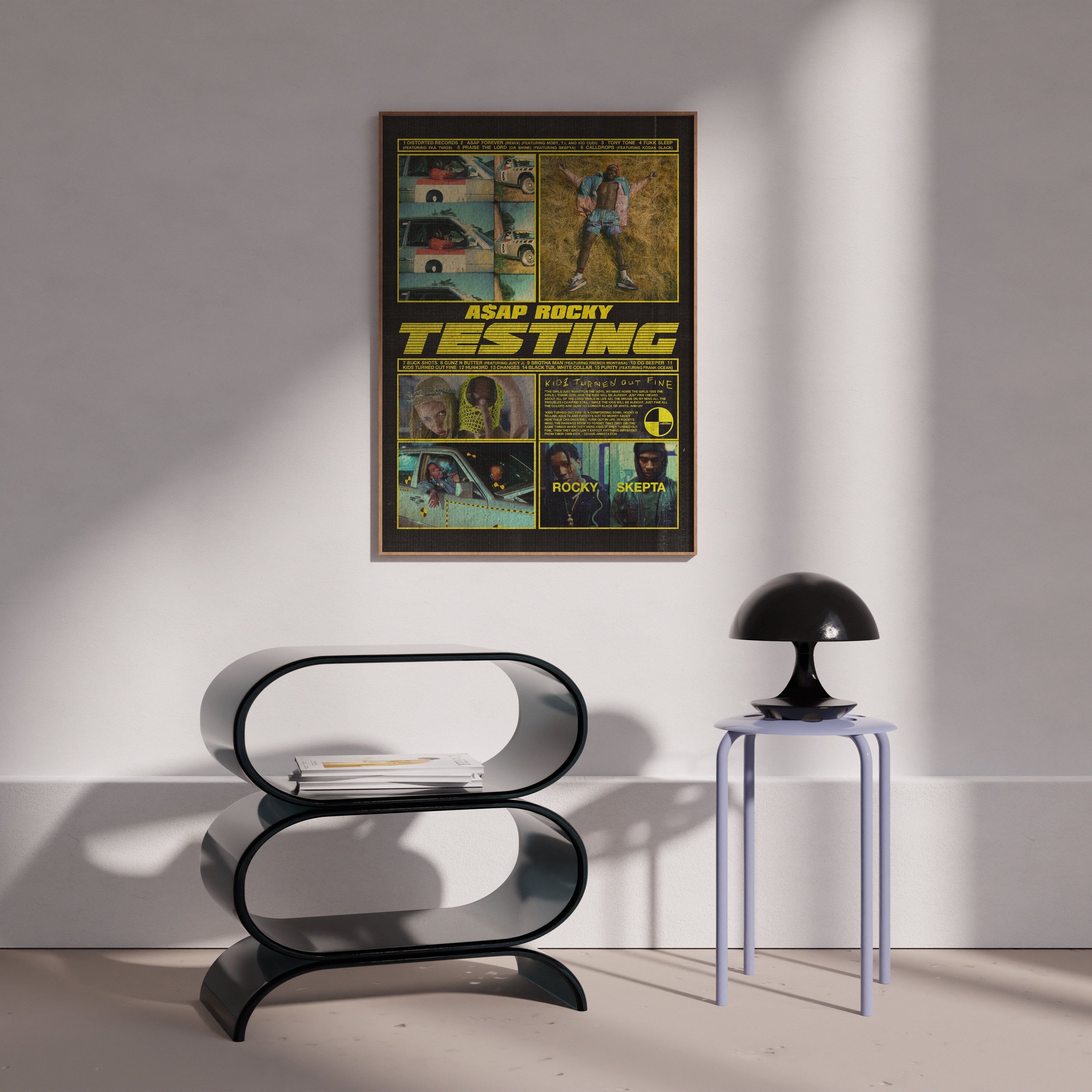 ASAP Rocky 'TESTING' Poster, Album Cover Poster Designed & Sold By ...