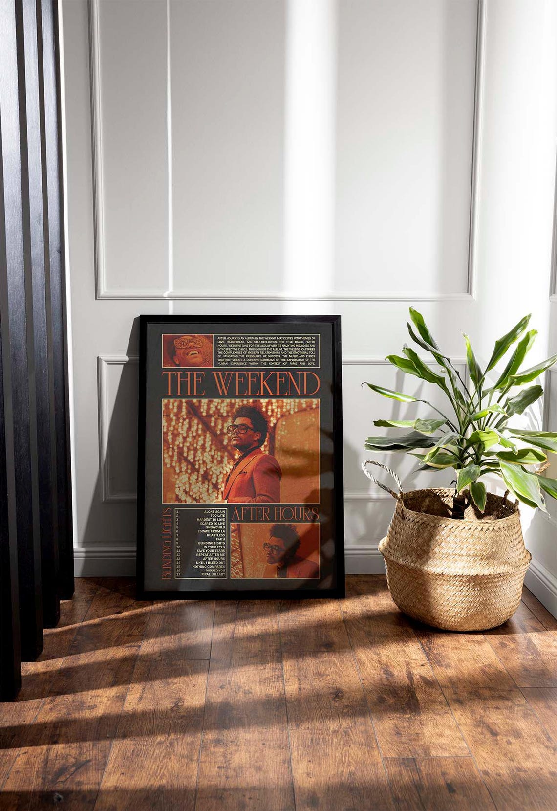 The Weeknd Blinding Lights Poster XO Merch Tracklist Poster Album Cover ...