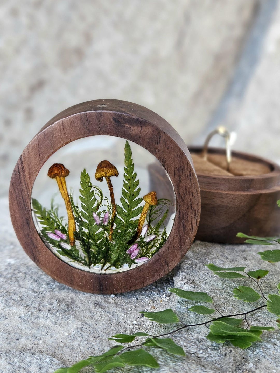 Engagement Rustic Ring Box, Proposal Ring Box, Wood Ring Box, Real ...