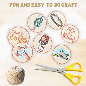 Printable Easter Necklace Craft, Sunday School Holy Week Activity ...