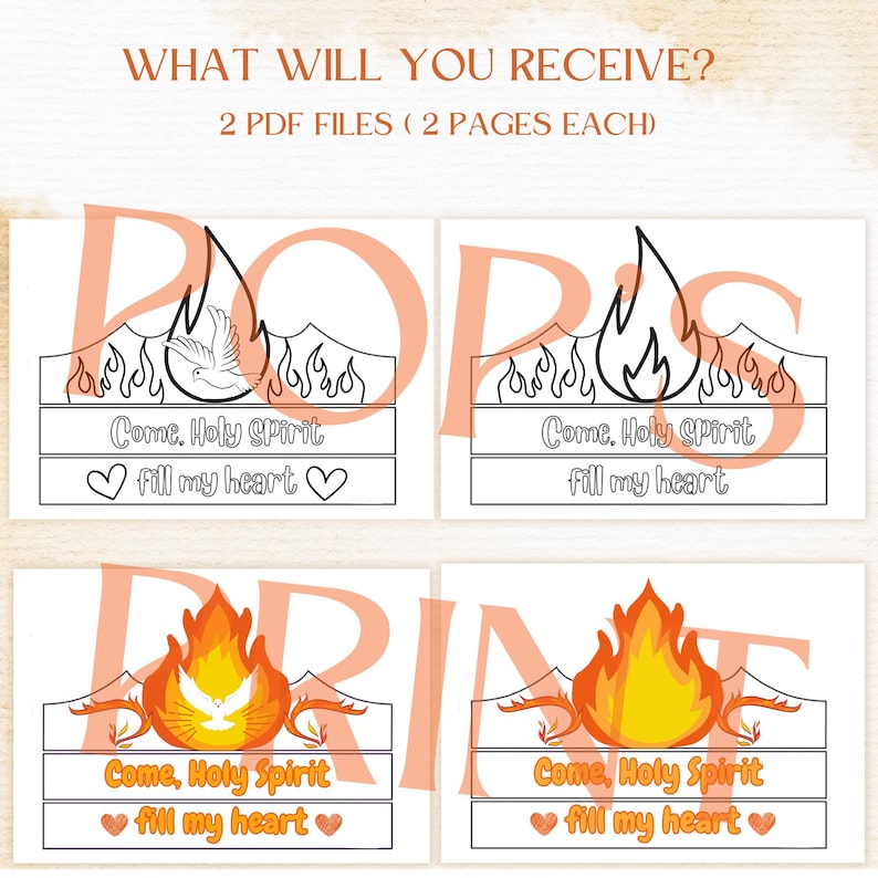 Printable Day of Pentecost Crown, Sunday School Craft, Pentecost ...