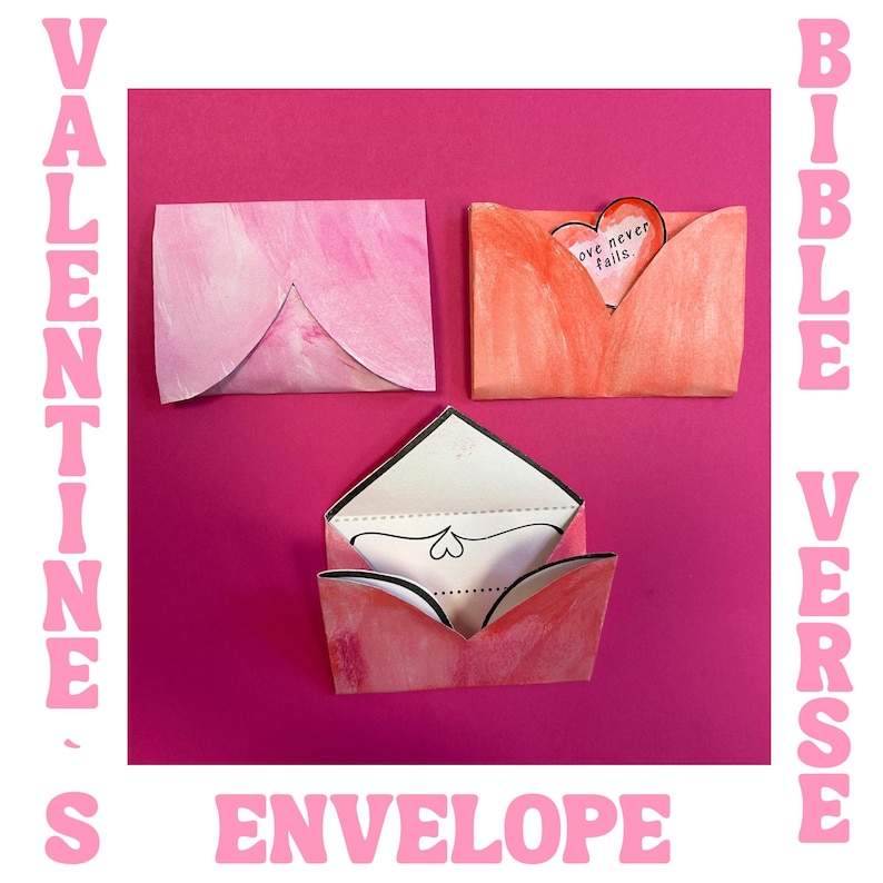 Valentine's Day Bible Verse Envelope Printable Craft Sunday School ...