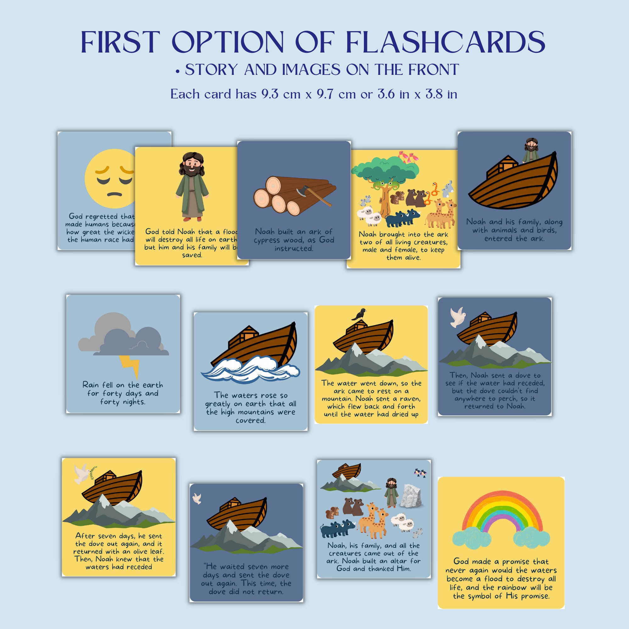 Noah's Ark Flashcards and Activity Noah's Ark Printable Noah's Ark ...