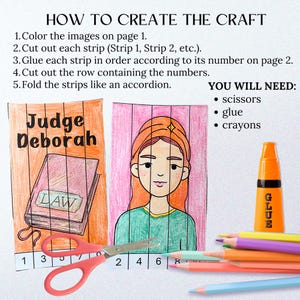 Printable Judge Deborah Agamograph – Sunday School Craft & Bible ...